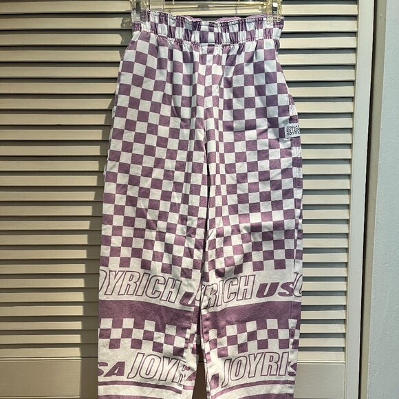 Joyrich | Pants & Jumpsuits | Joyrich Lavender Checkered Carpenter Pants Small | Poshmark